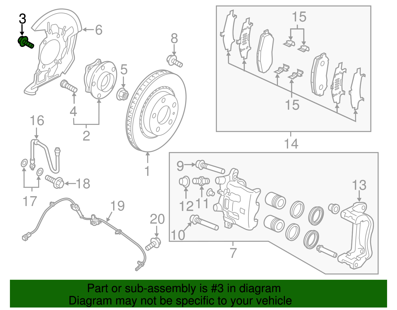 2013-2023 Mazda Hub & Bearing Mount Bolt 9YA0-21-24C | RealMazdaParts.com