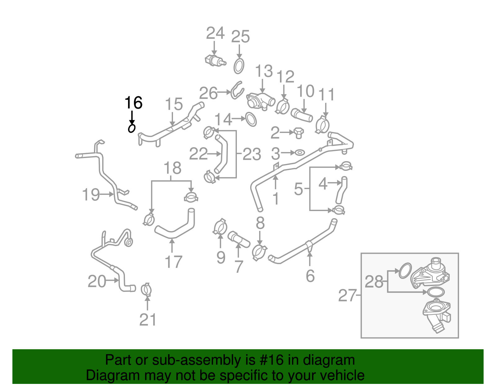 1992-2025 Audi O-Ring N-903-653-02 | Audi USA Parts