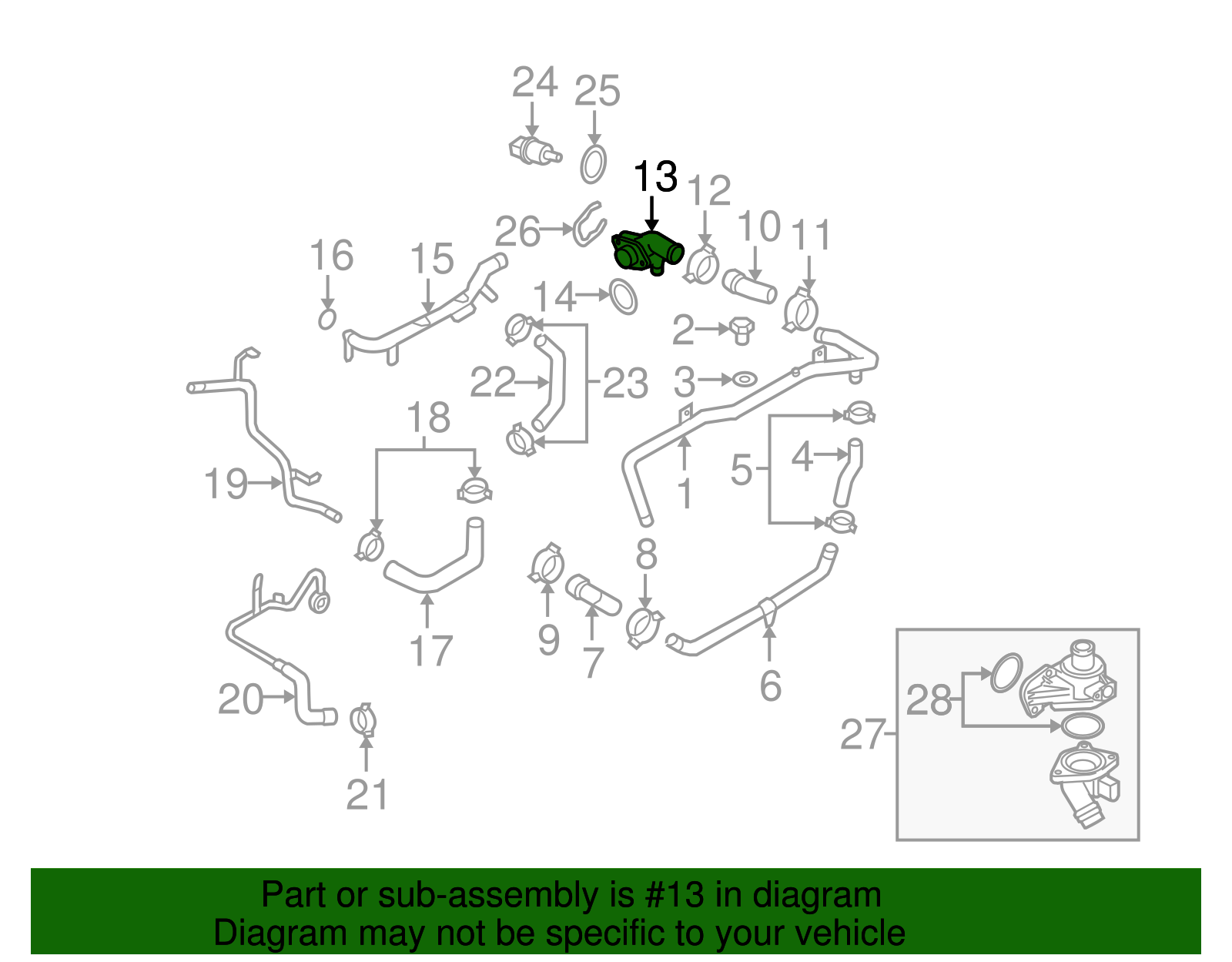2005-2009 Audi Water Manifold 06D-121-132-C | Audi USA Parts