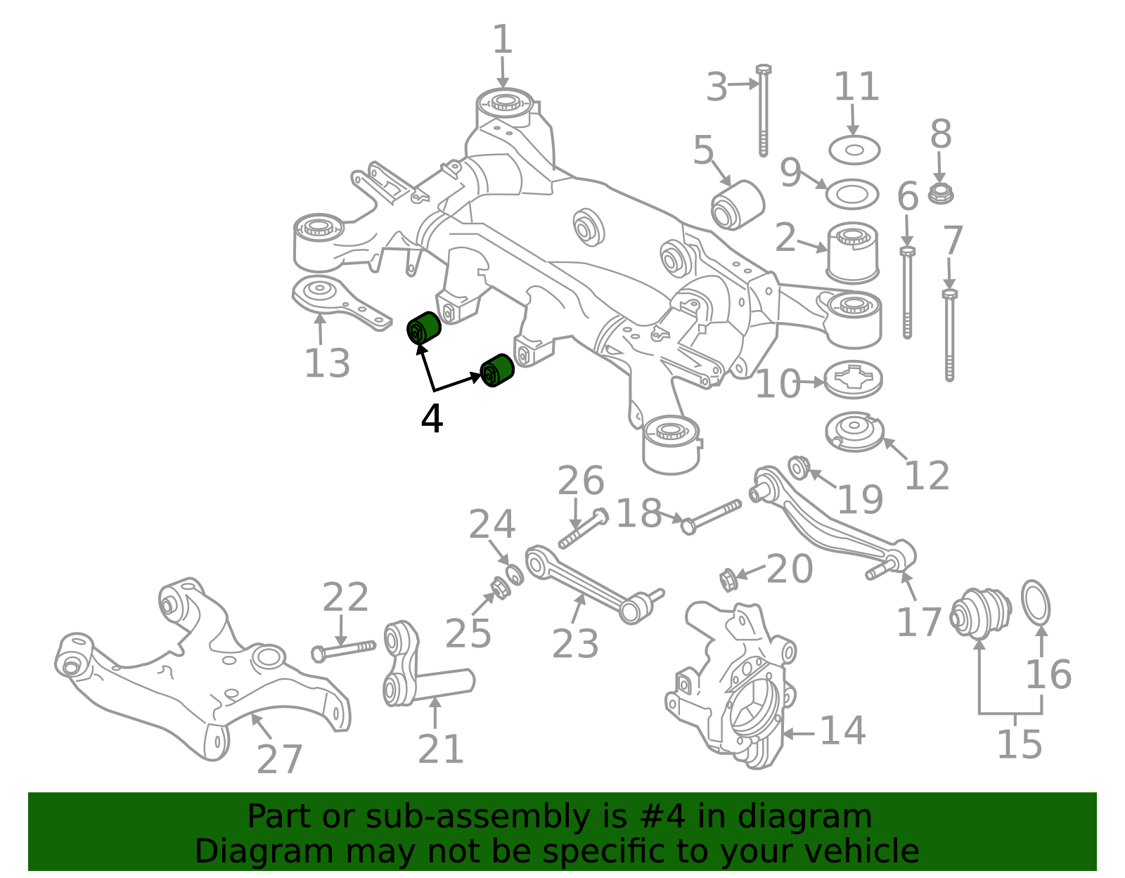 33-17-6-770-764 - High-Quality Suspension Cross-Member Rubber Mount for ...