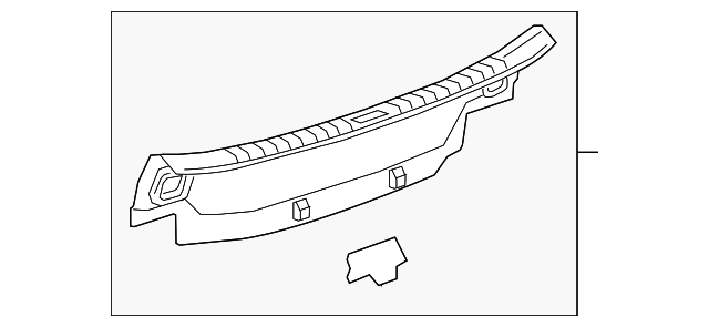 2014-2019 Cadillac CTS Jet Black Rear End Trim Finish Panel 23281302 ...
