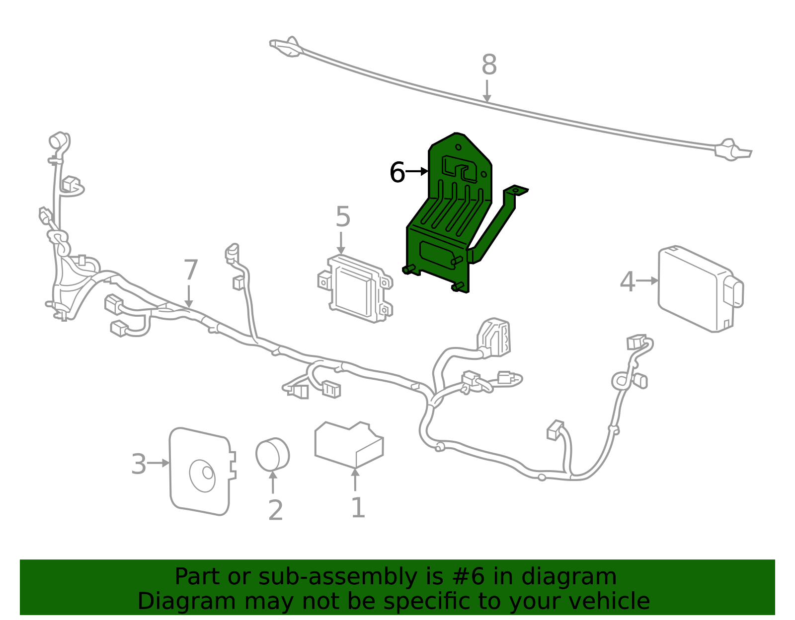 2019-2020 Cadillac CT6 Forward Range Radar Bracket Assembly 84345745 ...