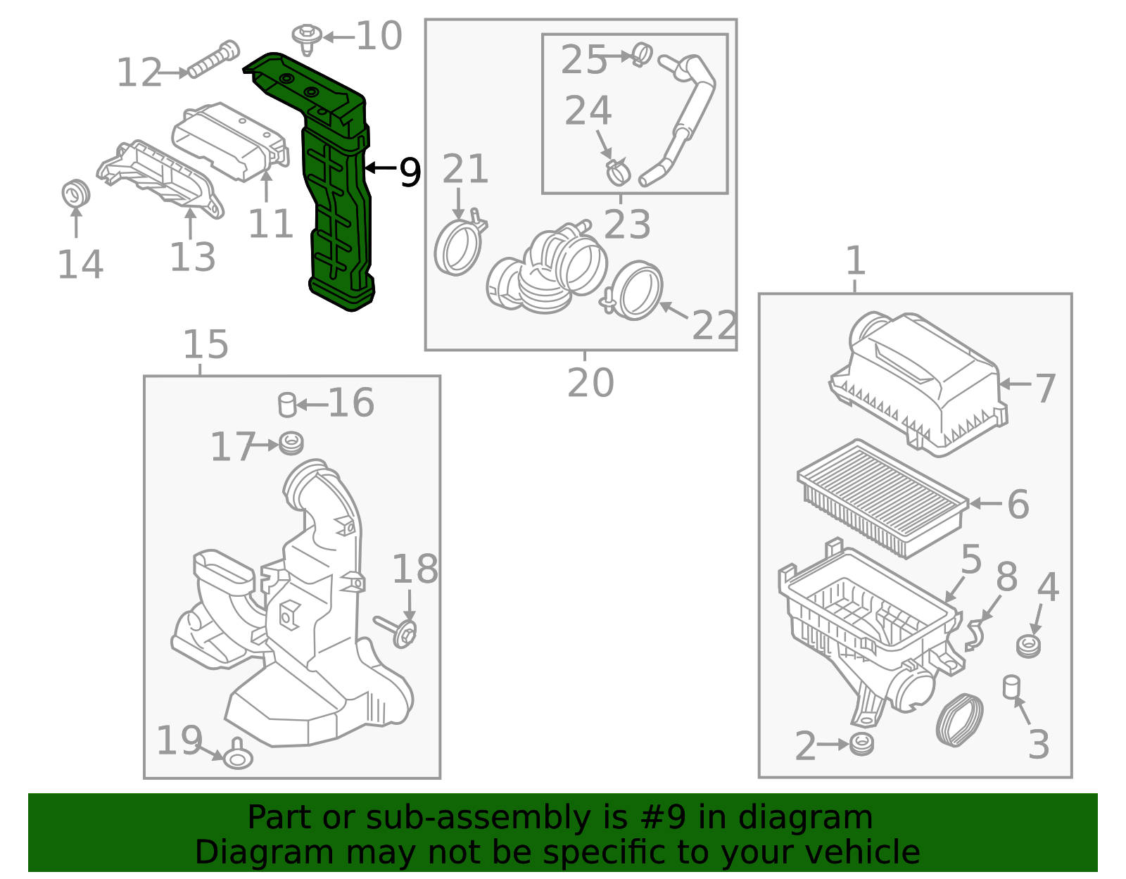 2018-2019 Kia Rio 2018-2019 Kia Rio - Inlet Duct 28210-H9100 | World Kia