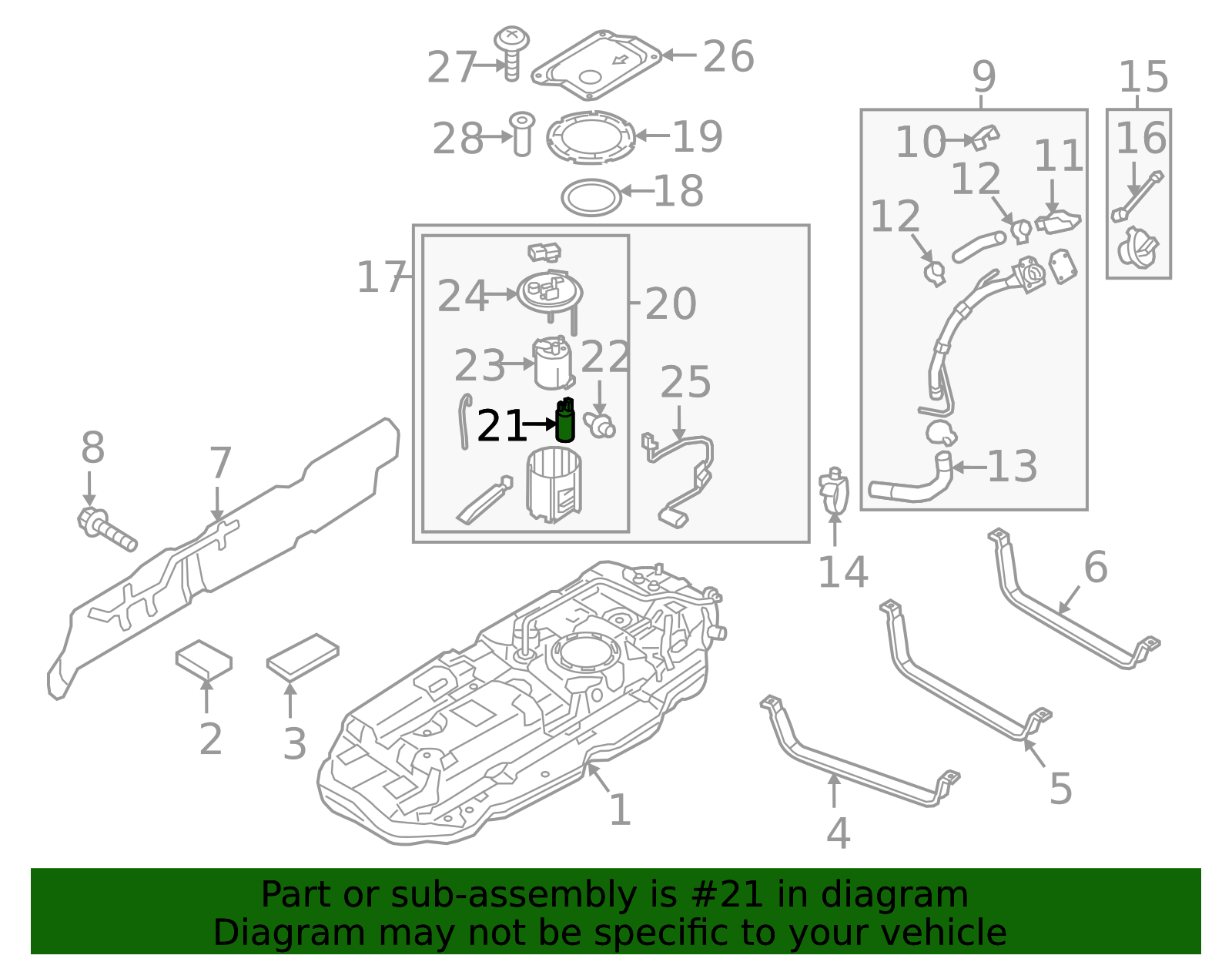 31119-A9000 - Fuel Pump And Strainer Set 2015-2025 Kia | Kia.Parts Store
