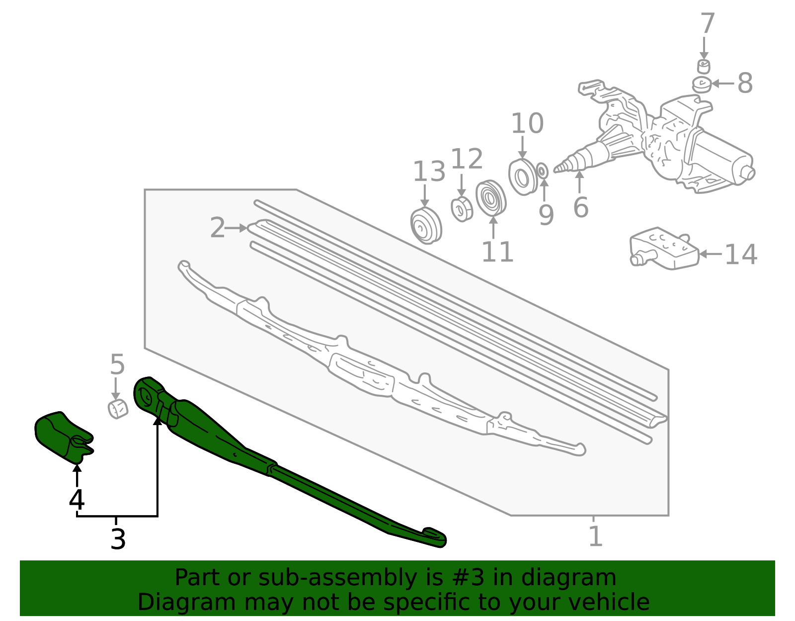 76722-S0X-A01 - 1999-2004 Honda Odyssey - Arm Rear Wiper | All Discount ...