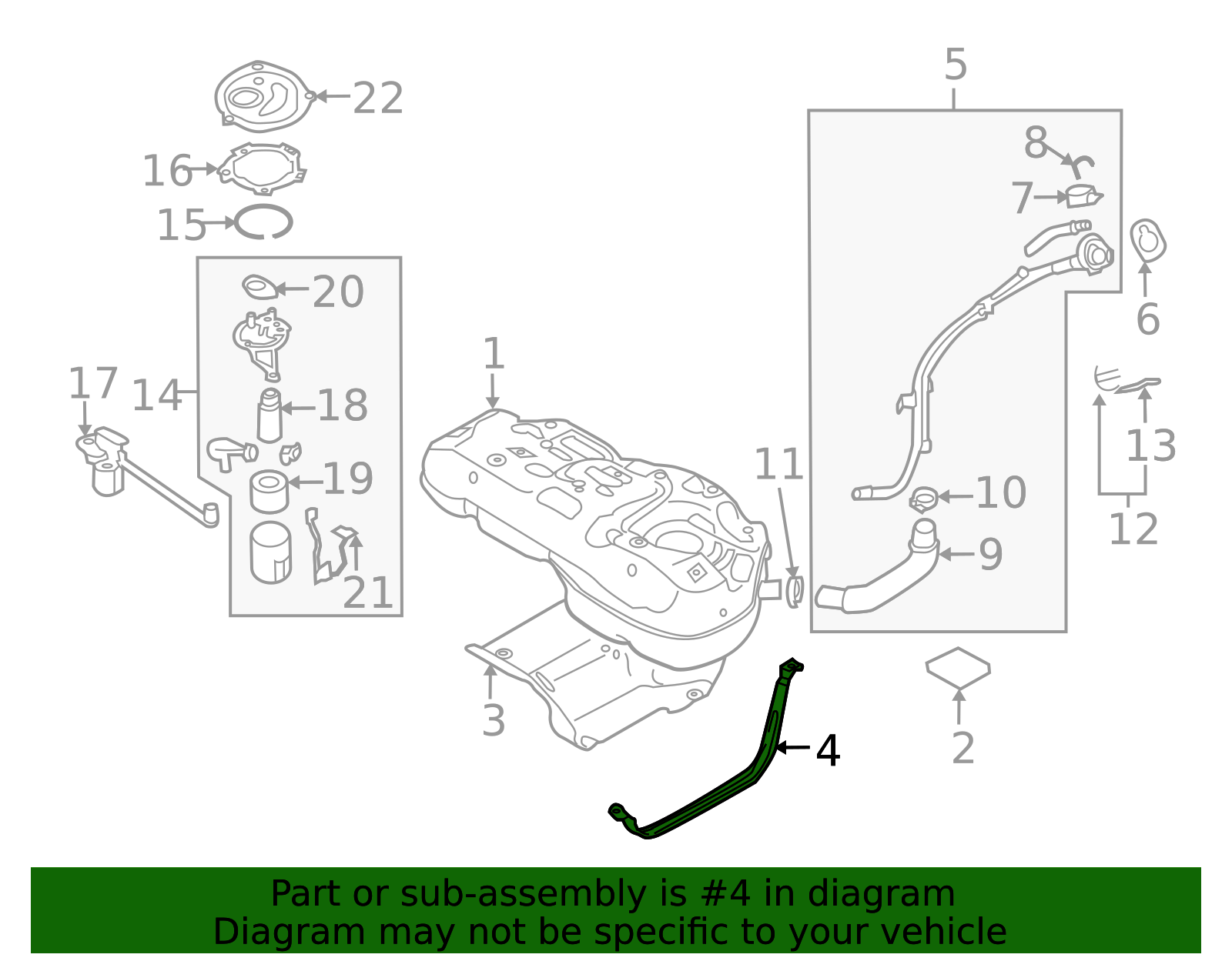 2010-2015 Hyundai Tucson Tank Strap 31211-2S000 | MotorMotor