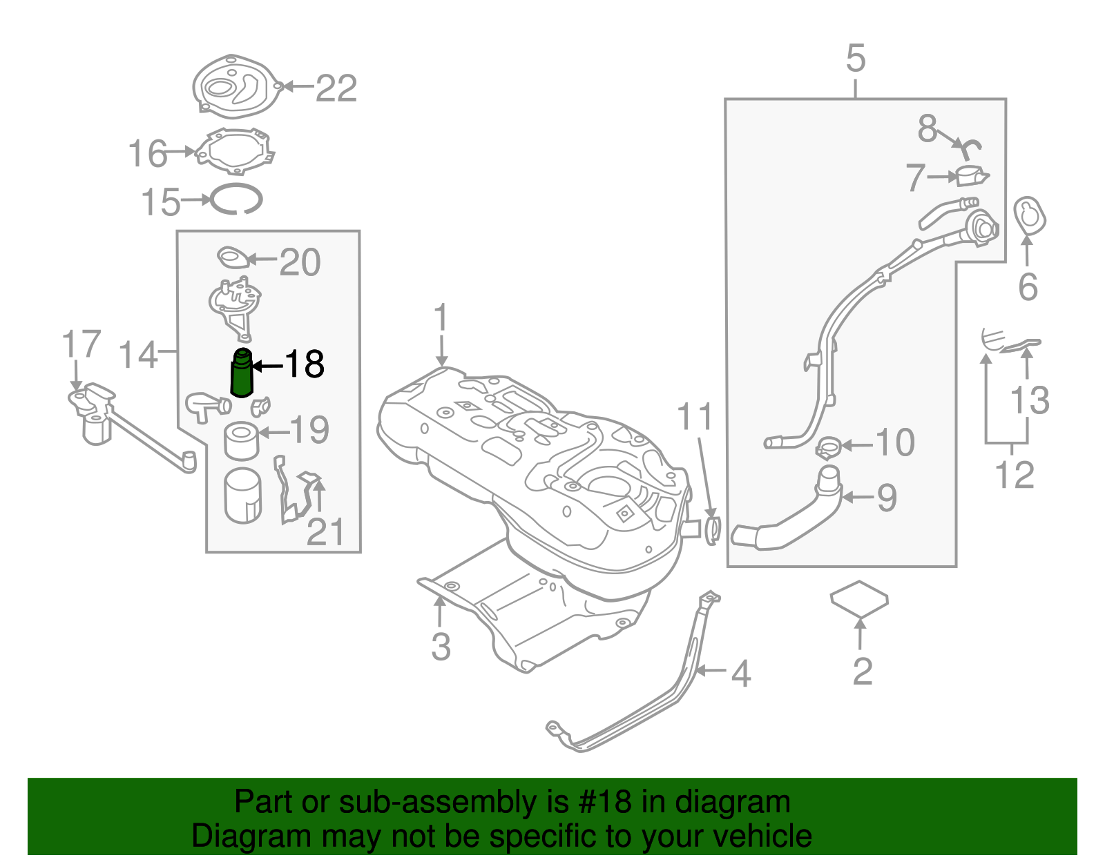 31111-2P000 - Electric Fuel Pump - 2010 2011 Hyundai Tucson | World OEM ...