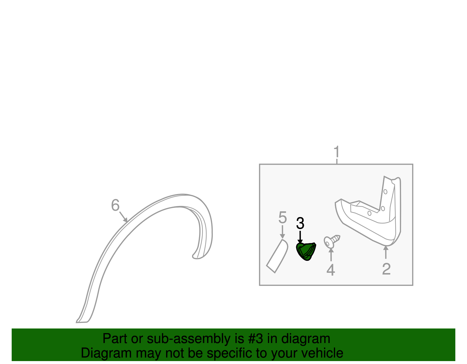1991-2018 Volvo Fender Liner Retainer Nut 949125 | OEM Parts Online