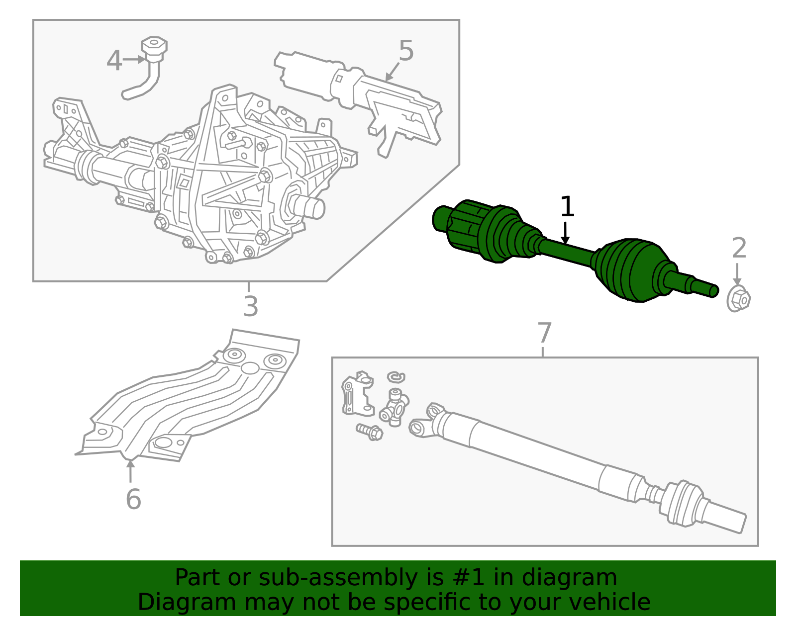 Axle Assembly 68537122AA | Mopar Parts Canada