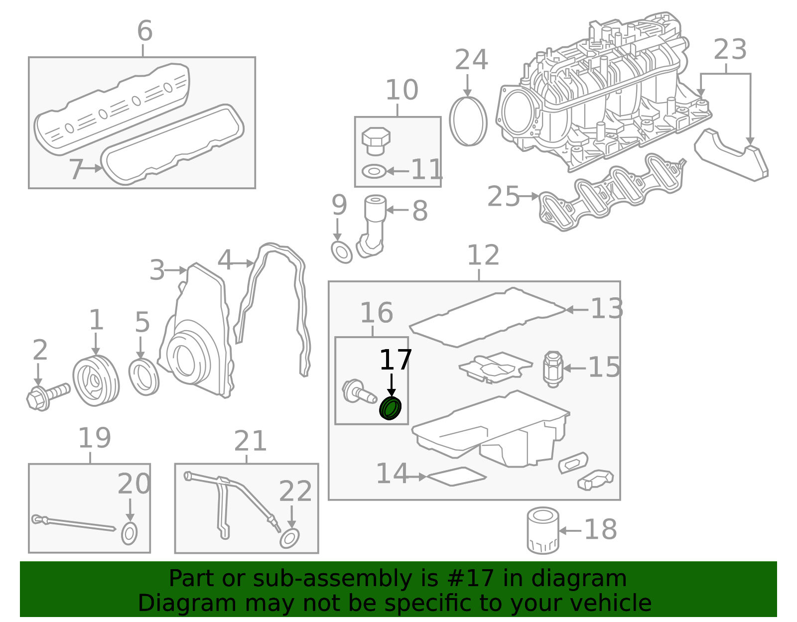 2003-2025 GM Engine Oil Pan Drain Plug Seal 12616850 | GM Parts Center