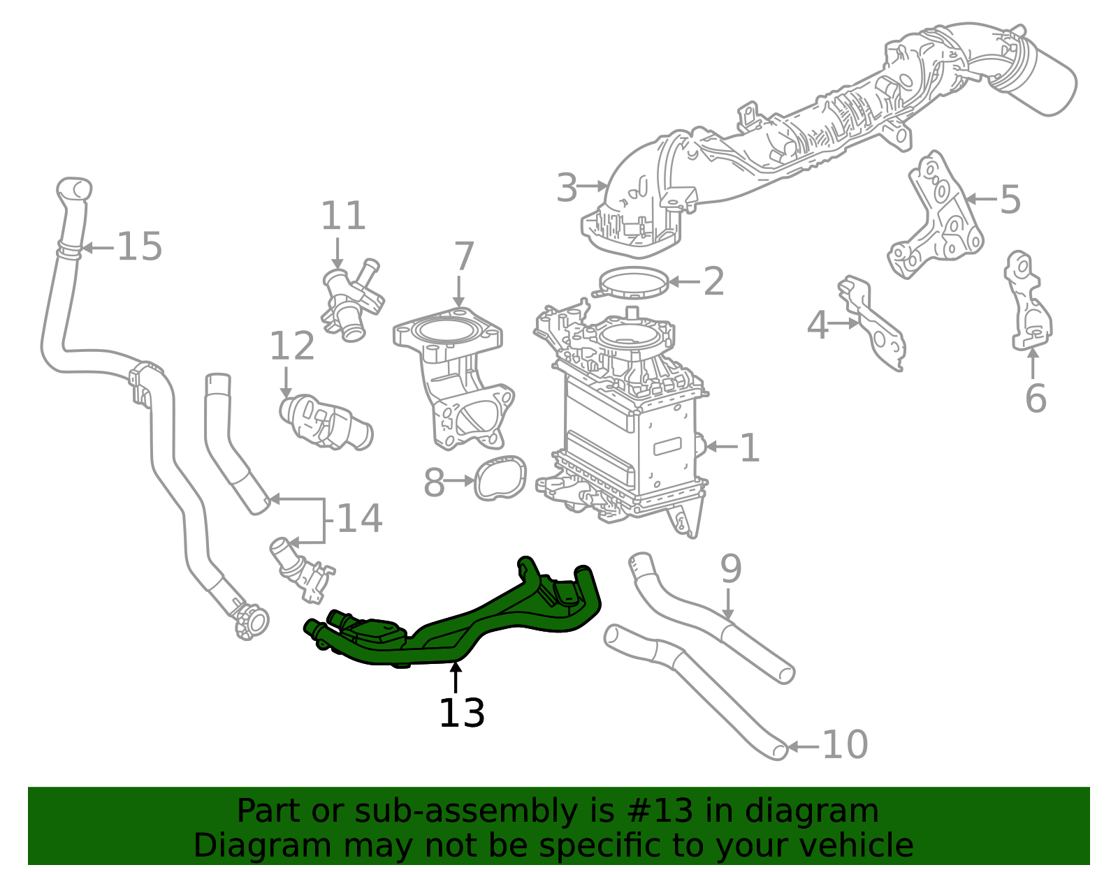 16268-25030 - Inter-Cooler Hose 2023-2026 Toyota Crown | Toyota San ...