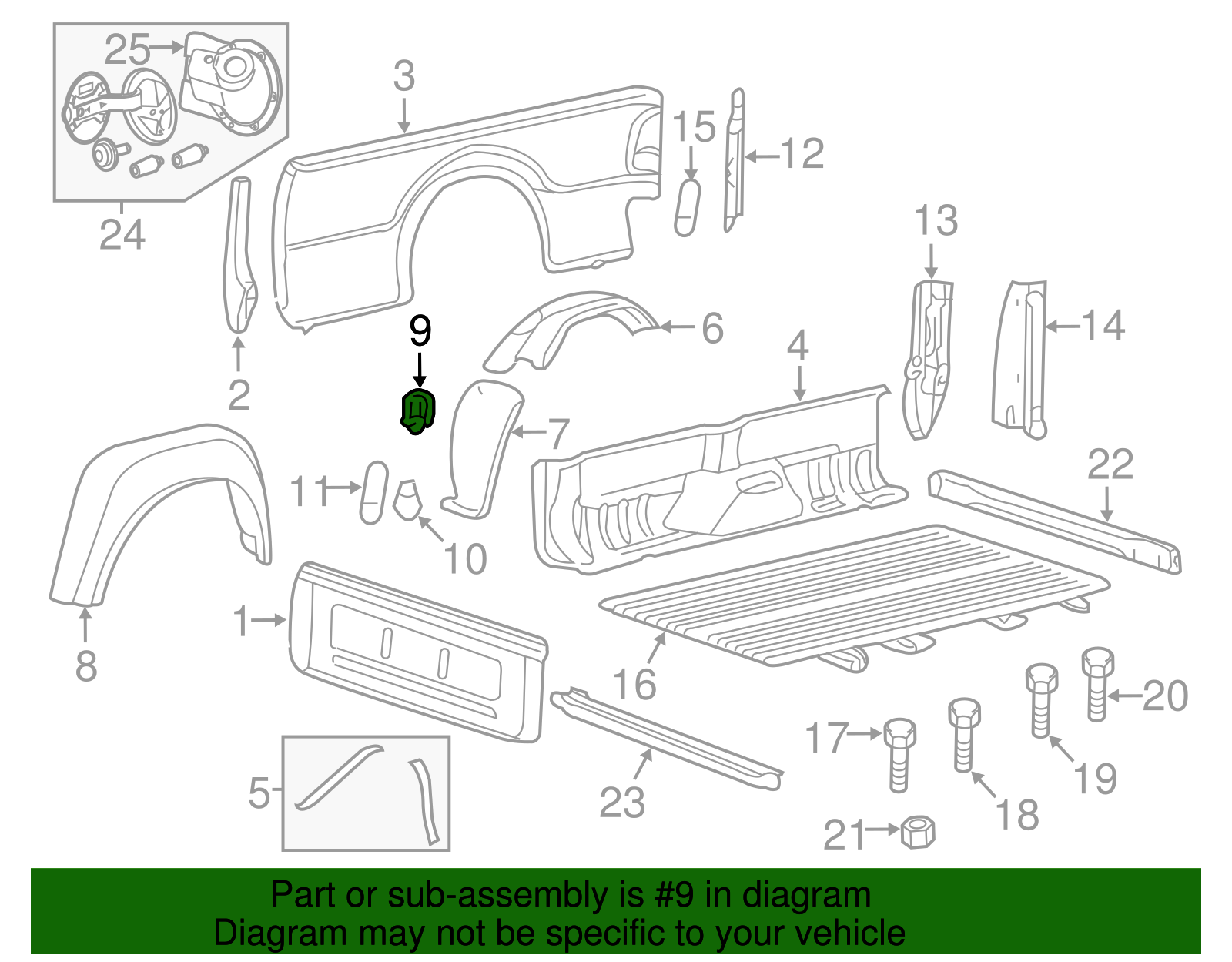 F81Z-9900336-BA - Stake Pocket 1999-2016 Ford | Ford Parts Direct