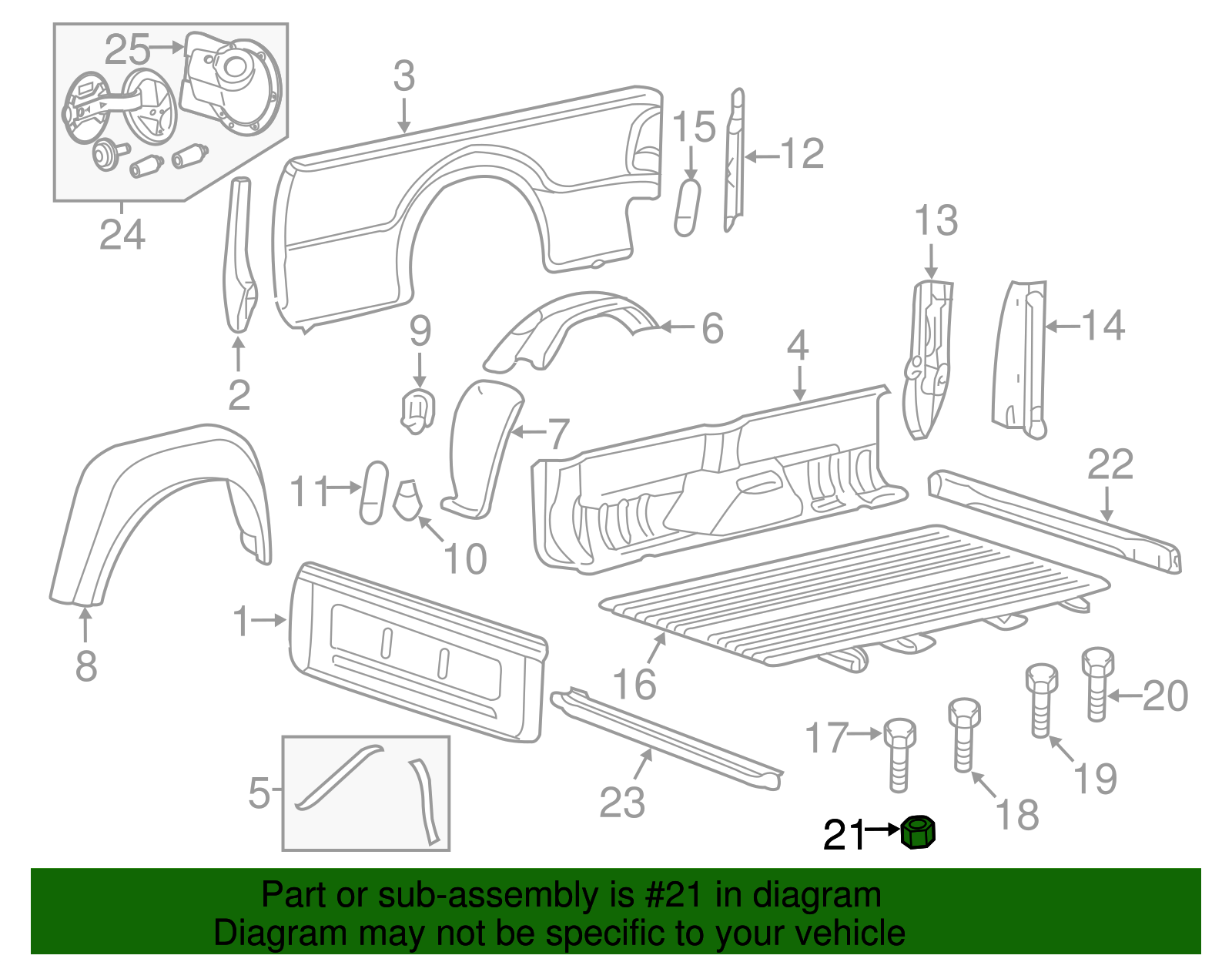 -W708770-S436 - Mount Bolt Nut 1999-2016 Ford | Ford Parts Direct