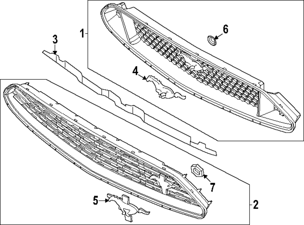 2015-2017 Ford Mustang | Grille | FR3Z-8200-BA | Walls' Ford Parts