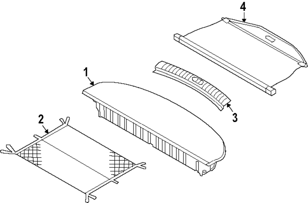 2024-2025 Hyundai Santa Fe Cargo Net - W/Pouch R6F12-AC100 | OEM Parts ...