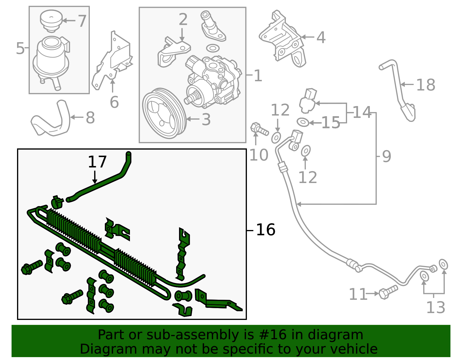 49790-5ZM0A - Power Steering Cooler Tube 2017-2024 Nissan Armada ...