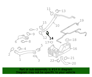 Radiator Coolant Hose C-Clip BC3Z-8B365-C | OEM Parts Online
