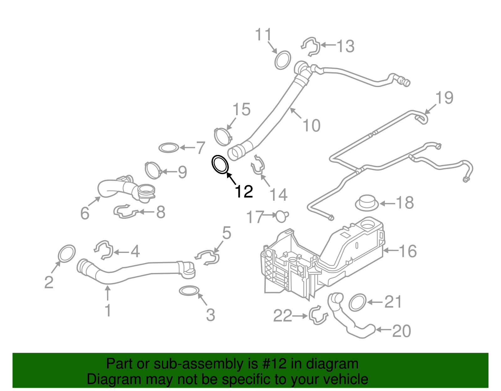 Genuine OEM Ford Part - Motorcraft™ Radiator Coolant Hose O-Ring RTS ...