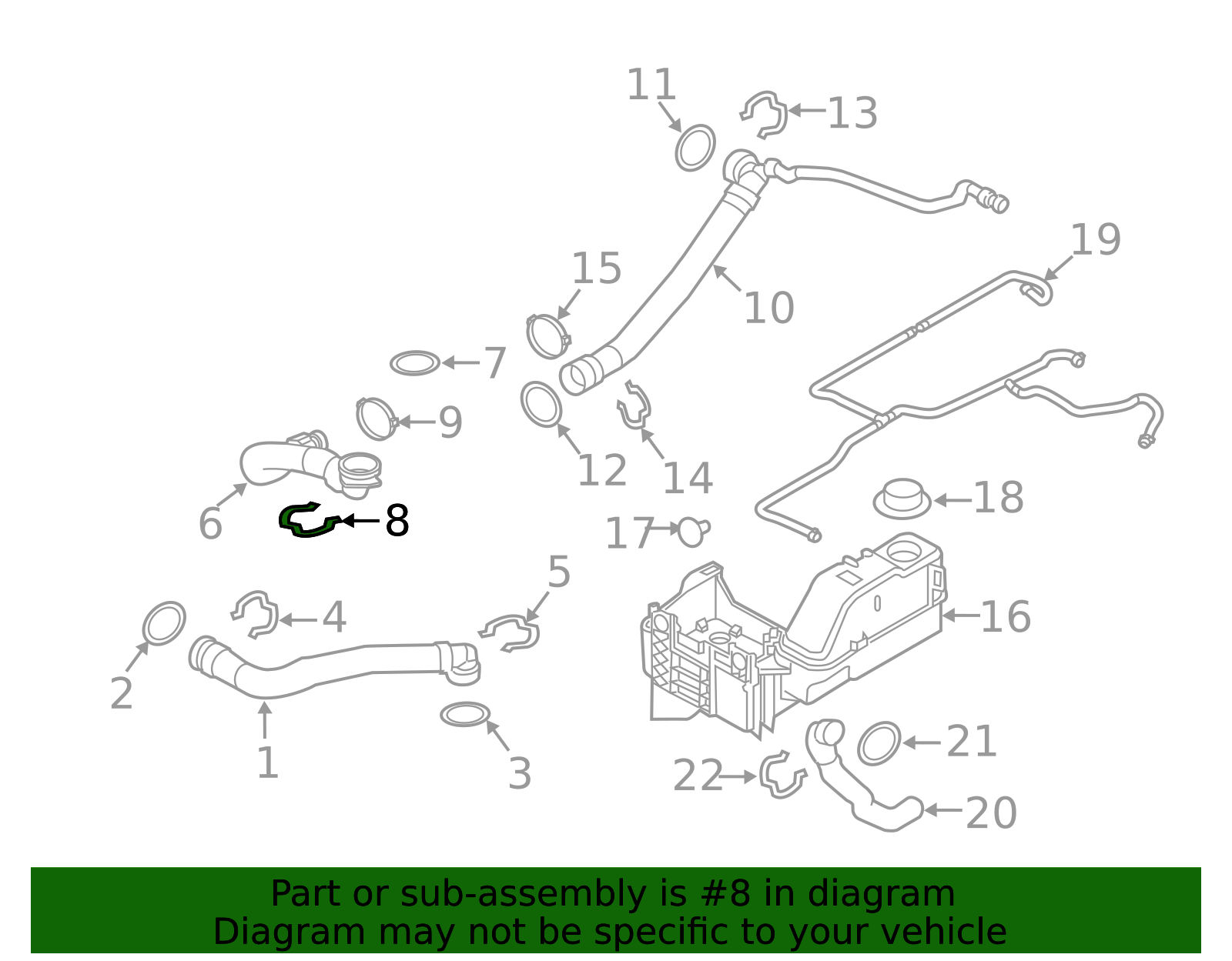 2011-2026 Ford | Radiator Coolant Hose C-Clip | BC3Z-8B365-G | Walls ...
