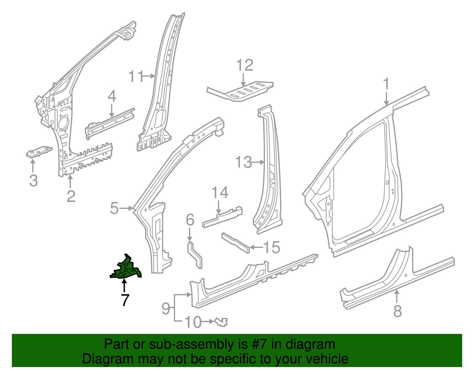 63144-TK8-A00ZZ - Stiffener 2014-2017 Honda Odyssey | Honda Parts Online