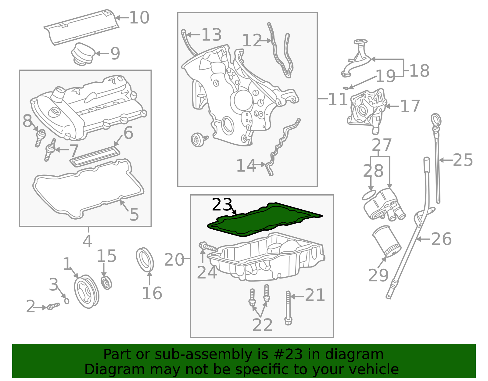 2000-2008 Jaguar Oil Pan Gasket C2S43270 | JaguarParts.com