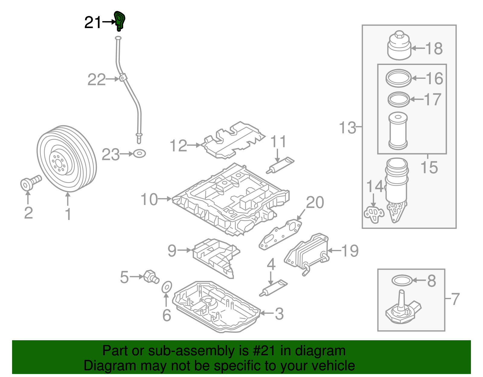 2011-2015 Volkswagen Touareg Engine Oil Dipstick Tube Cap 06E-115-418 ...