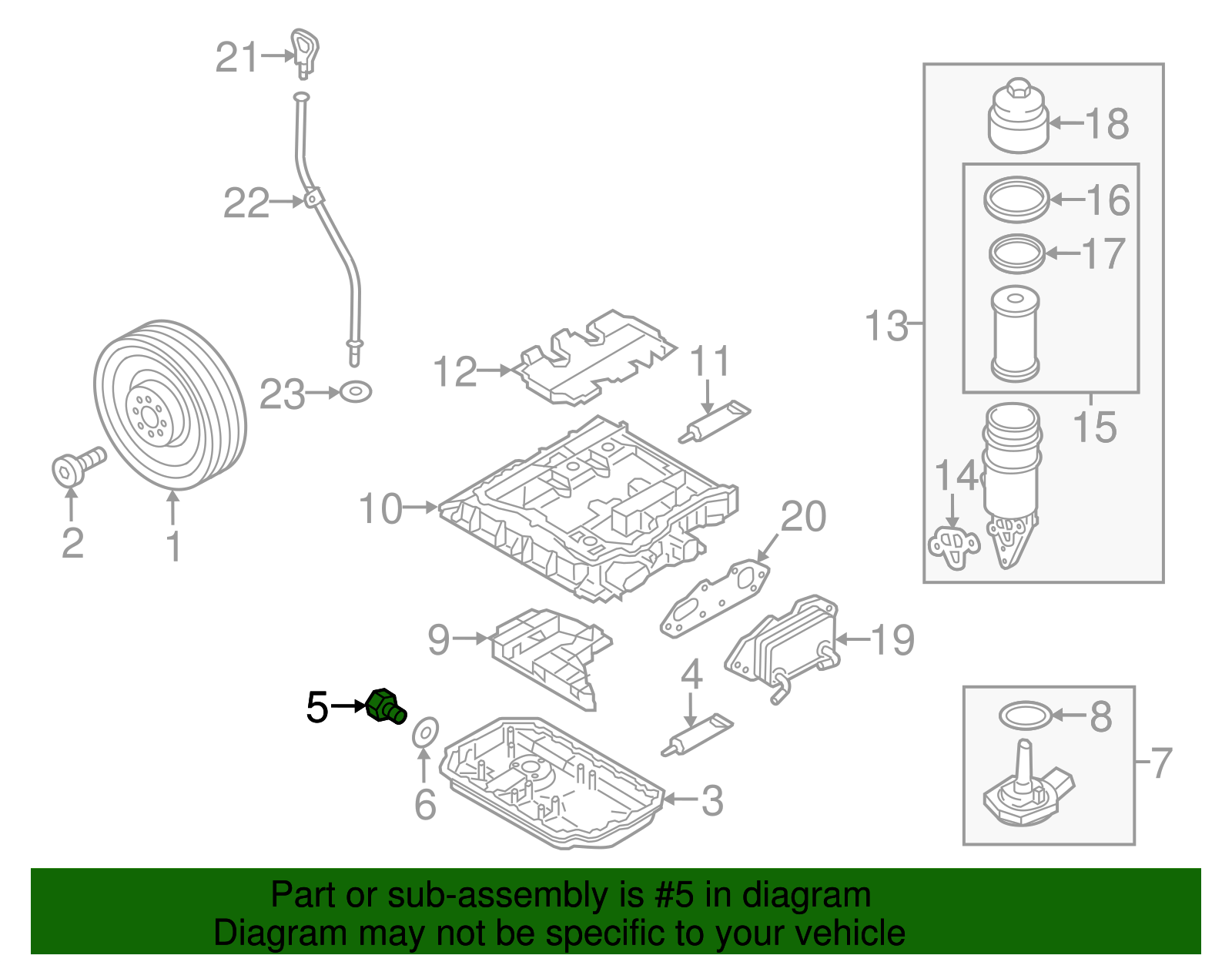 2007-2016 Volkswagen Touareg Drain Plug N-016-027-6 | OEM Parts Online