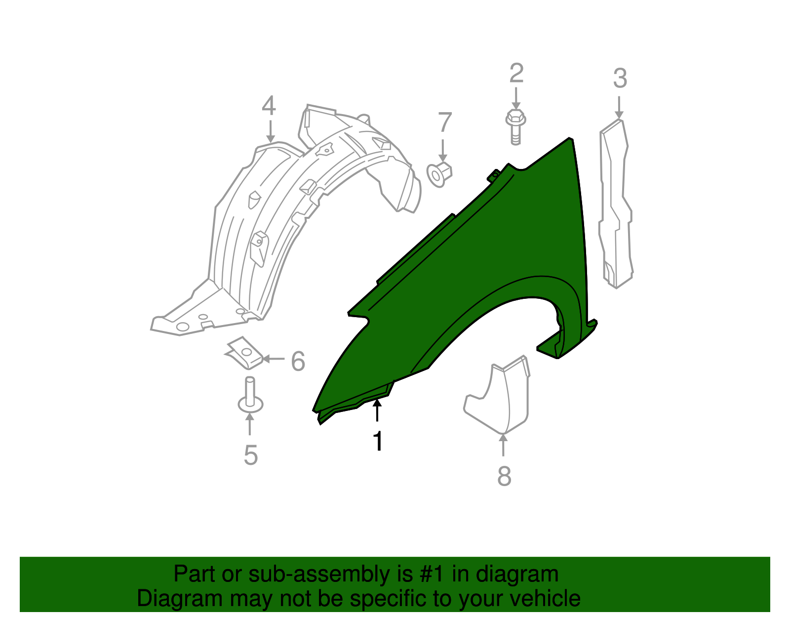 63112-ET030 - Fender 2007-2012 Nissan Sentra | Nissan Parts ...