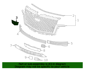 2021-2024 Cadillac (Replaces 84754505) Emblem Pkg 86527902 GM ...