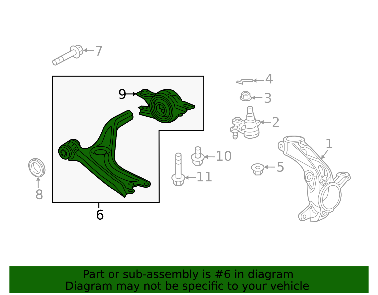 2022-2025 Honda Civic Lower Control Arm 51350-T20-A00 | OEM Parts Online