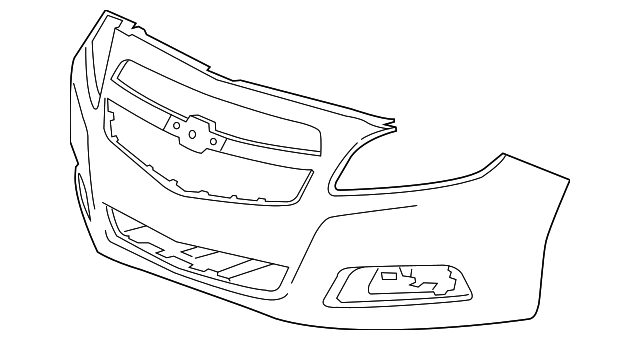 2013 Chevrolet Malibu Front Bumper Cover 22883320 GM | GMPartsDirect.com
