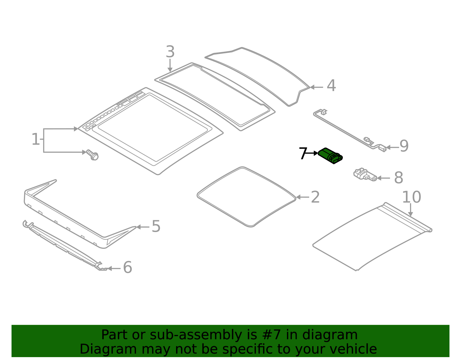 2020 Ford Escape | Motorcraft™ Sunroof Motor | MM-1239 | Walls' Ford Parts