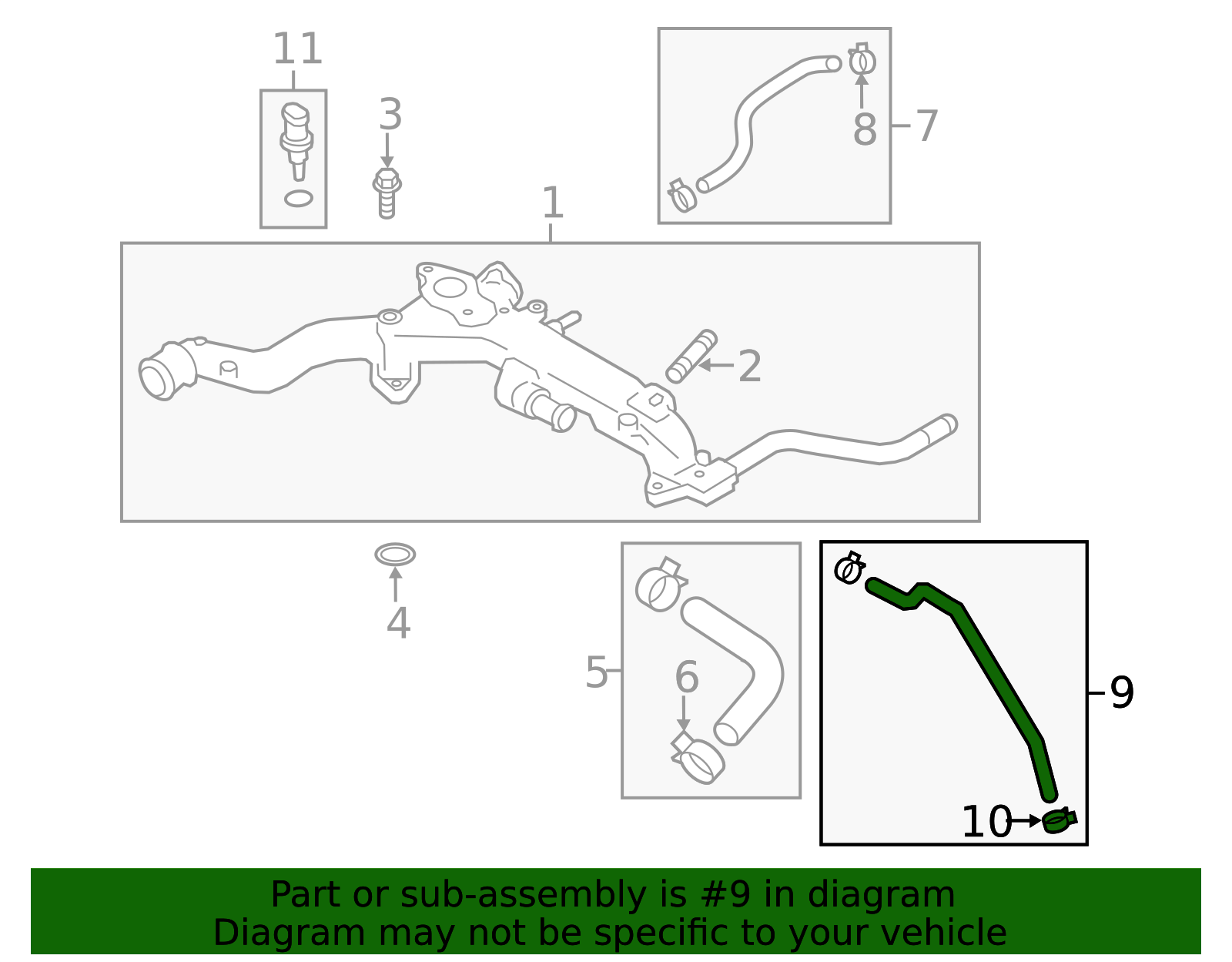 21204AB310 - Hose 2014-2016 Subaru | Subaru Factory Parts Online