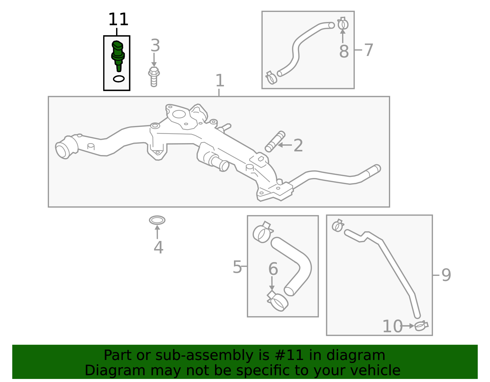 2013-2024 Subaru Coolant Temp Sensor 22630AA230 | OEM Parts Online