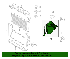 2010-2019 BMW Expansion Tank 17137647283 | OEM Parts Online