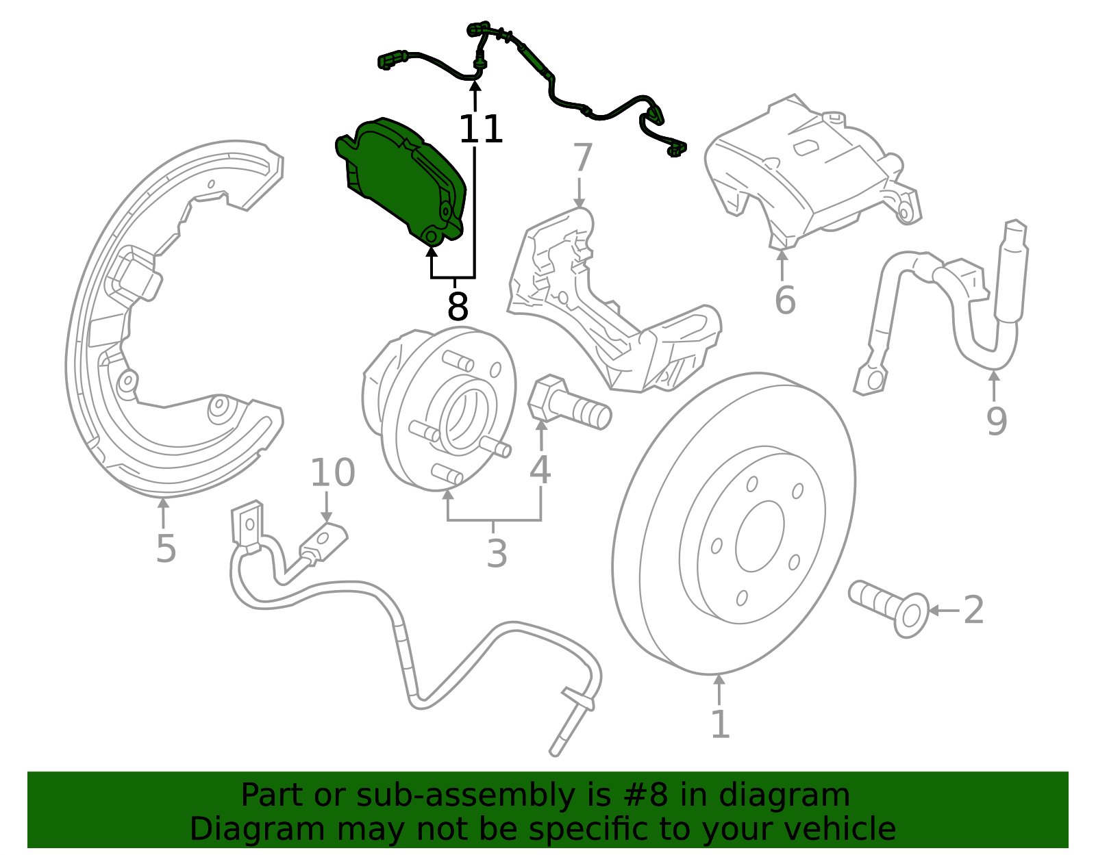 2021-2025 Cadillac CT4 Brake Pads 85144491 | Capital Chevy Parts