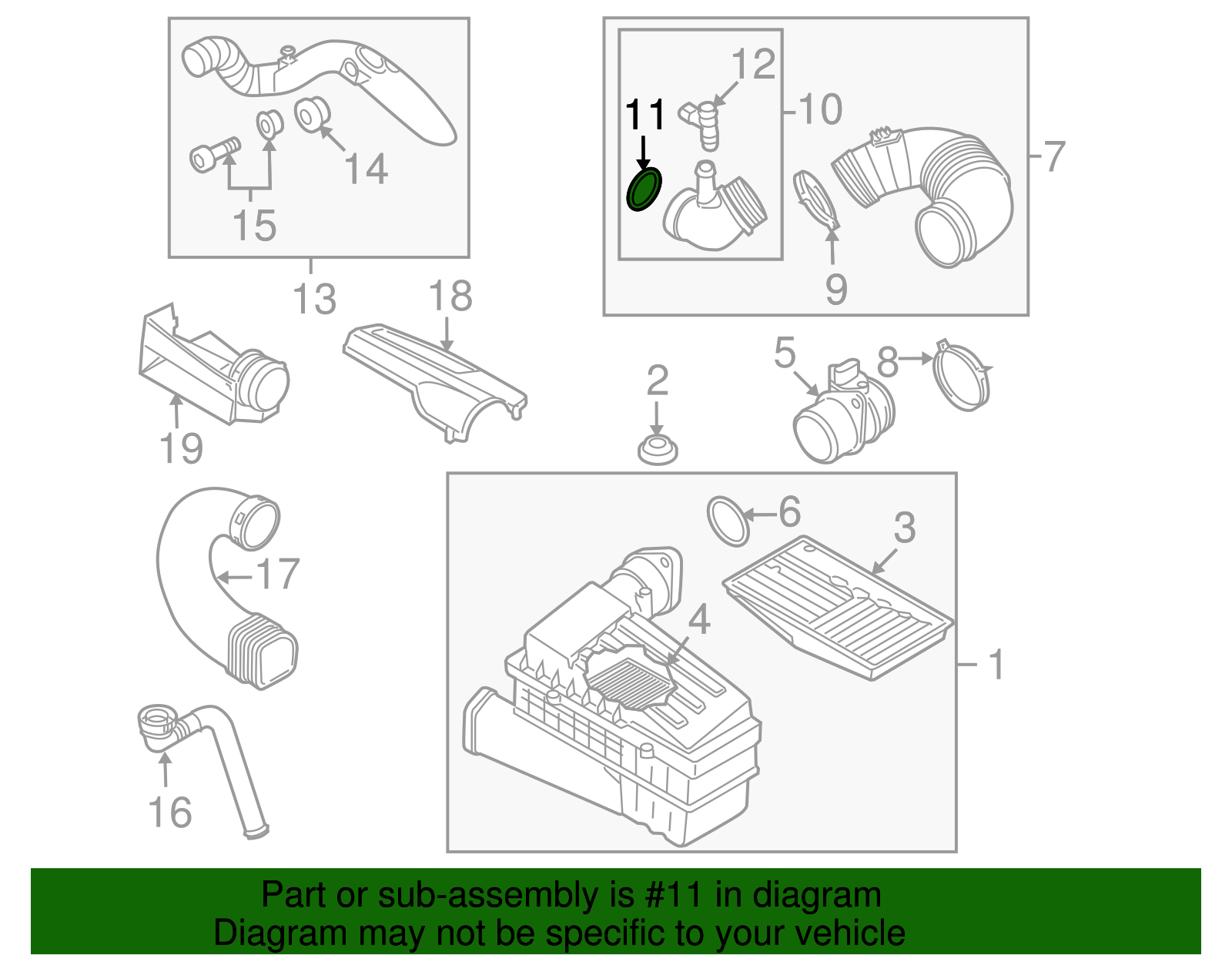 3C0-129-646 - Adapter Seal 2010-2013 Audi A3 | Audi OEM Parts