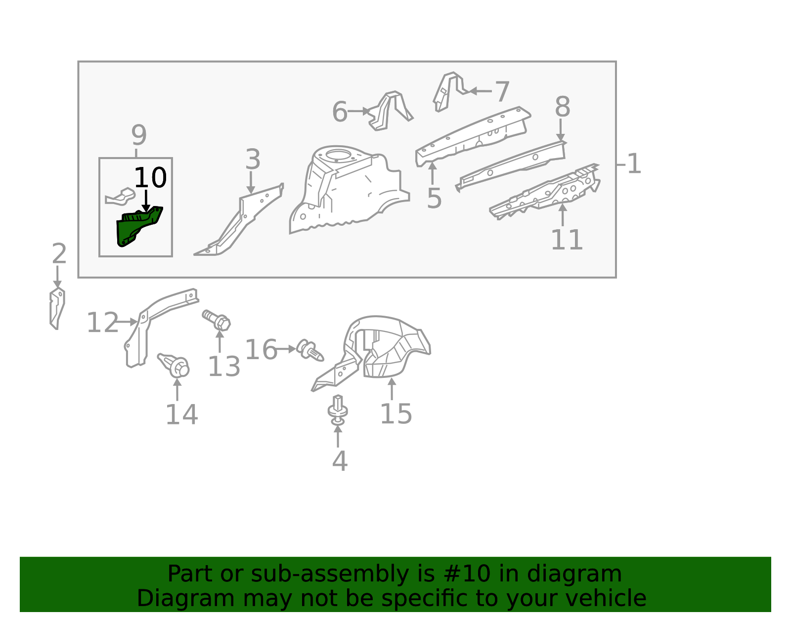 2008-2019 Toyota Support Assembly Support Bracket 53738-0T011 | Toyota ...