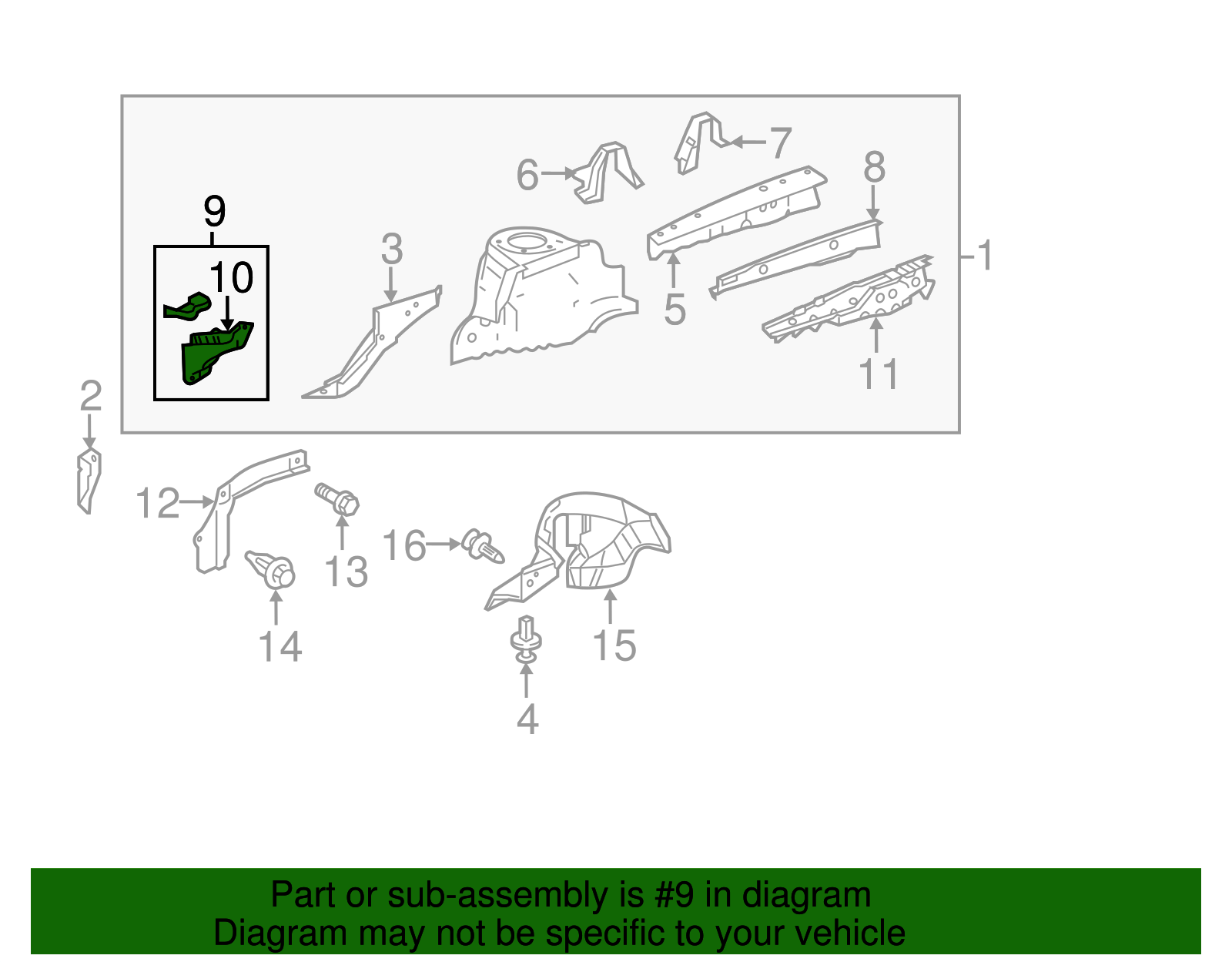 Genuine Toyota Support Assembly part# 53707-0T010 for 2008-2019 Toyota ...