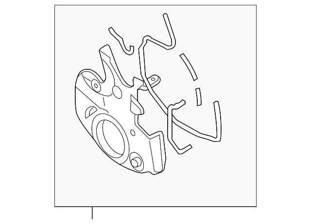MN158387 - Lower Timing Cover 2004-2012 Mitsubishi | Mitsubishi Direct ...