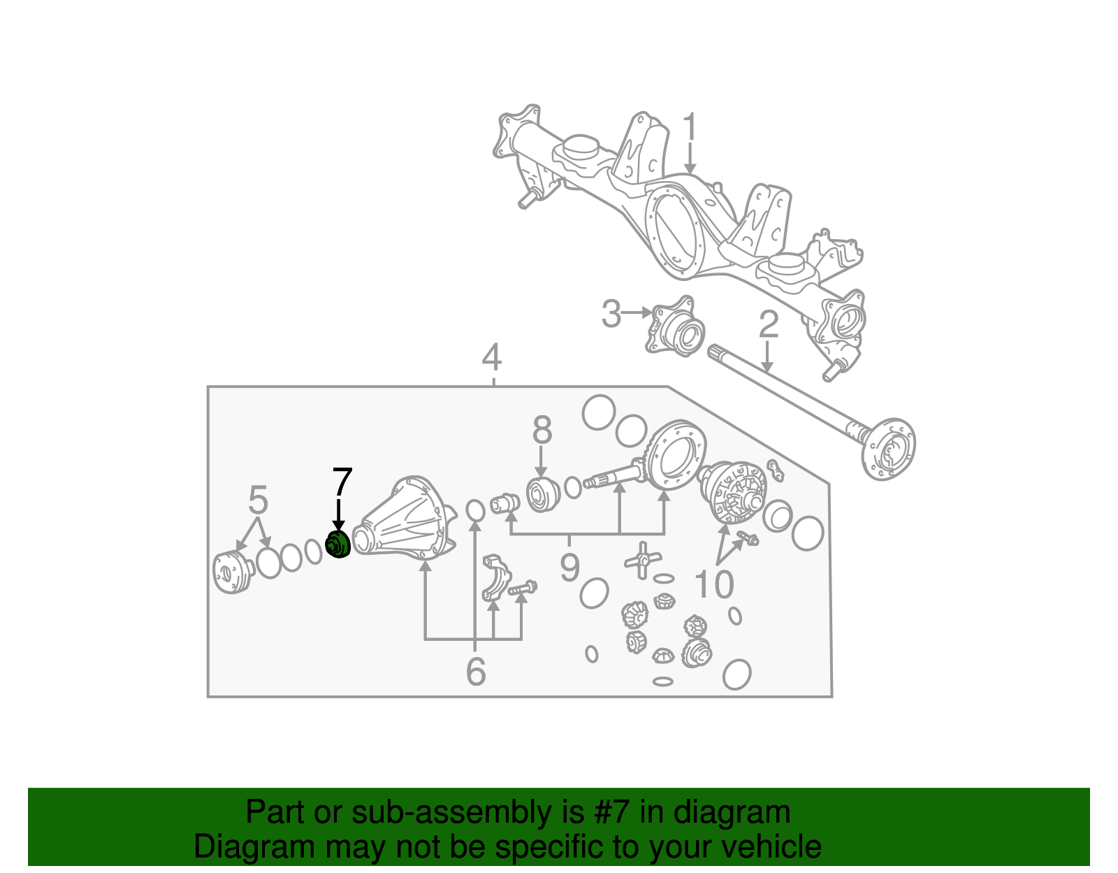 1985-2024 Toyota Differential Pinion Bearing (Front, Rear) 90366-30067 ...