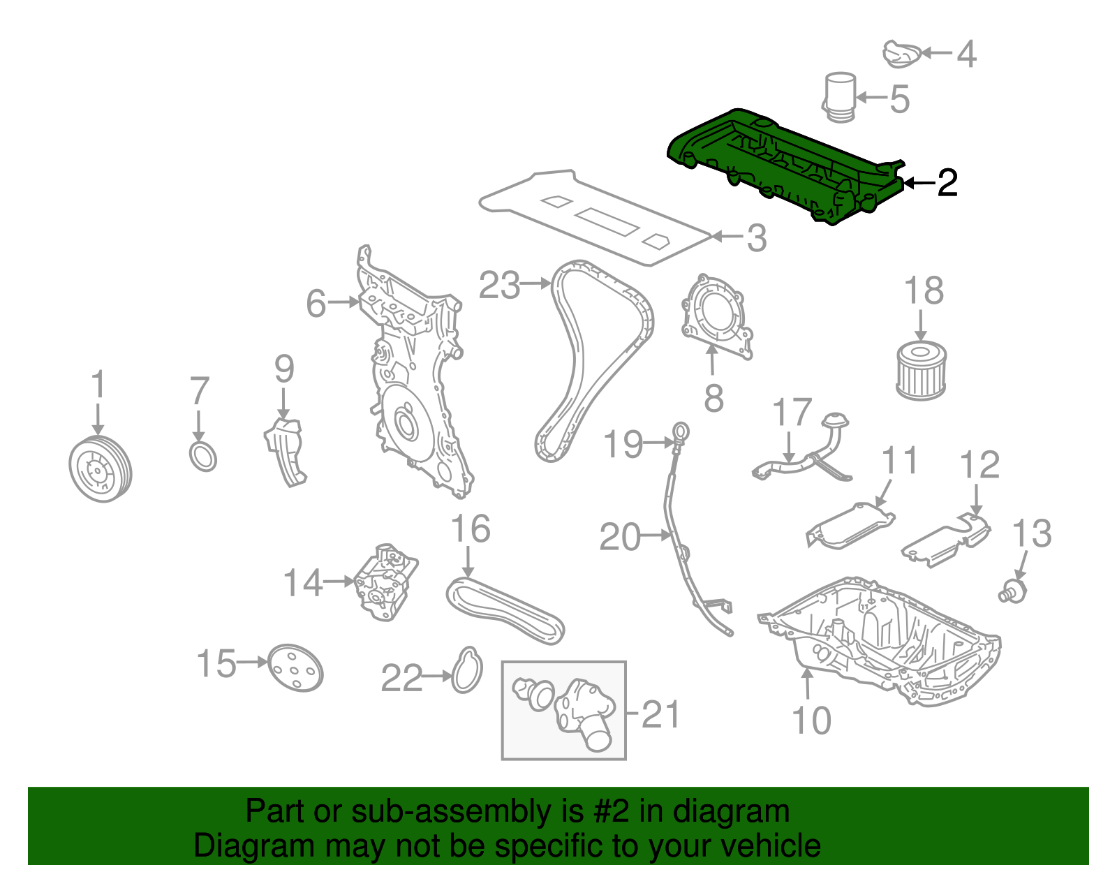 2005-2013 Ford Valve Cover 4S4Z-6582-C | OEM Parts Online