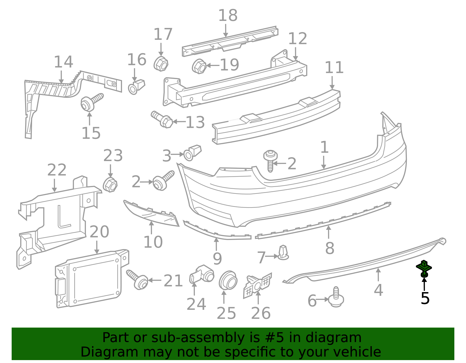 2012-2025 Volkswagen Spoiler Rivet WHT-005-263 | VW Direct Parts