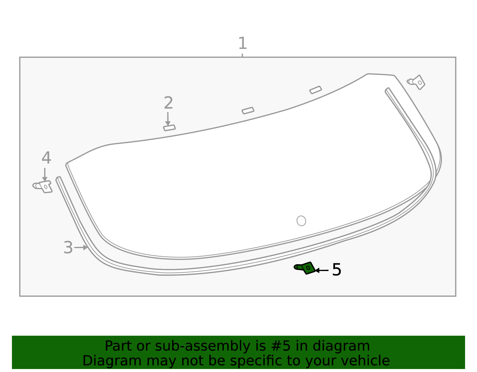 Genuine Official Toyota Lift-Gate Reveal Molding Clip part# 64827-0E010 ...