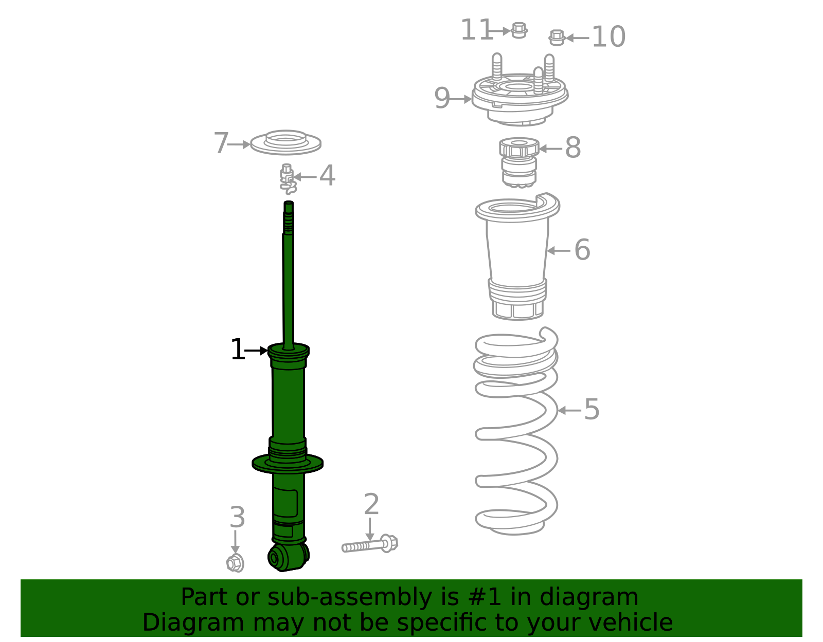 2021-2024 GM Rear Shock Absorber 84844871 | Capital Chevy Parts