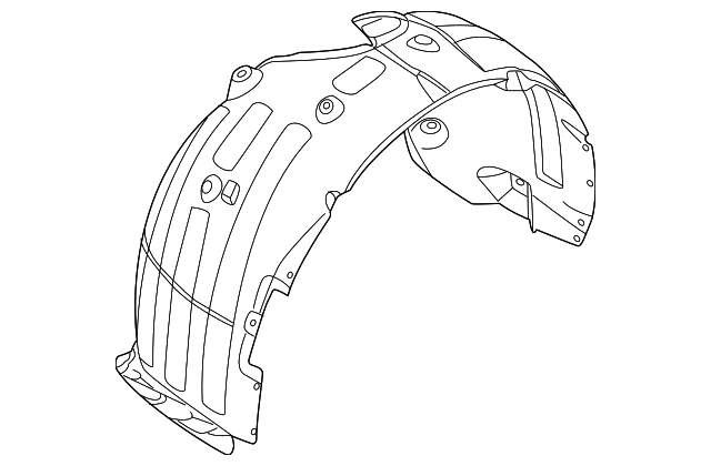 86811-R0500 - Fender Liner 2025 Kia Carnival | Kia.Parts Store