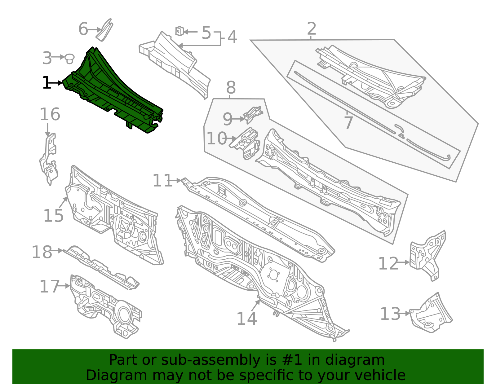 2020-2025 Mazda CX-30 Cowl Grille DGH9-50-7R0A | RealMazdaParts.com