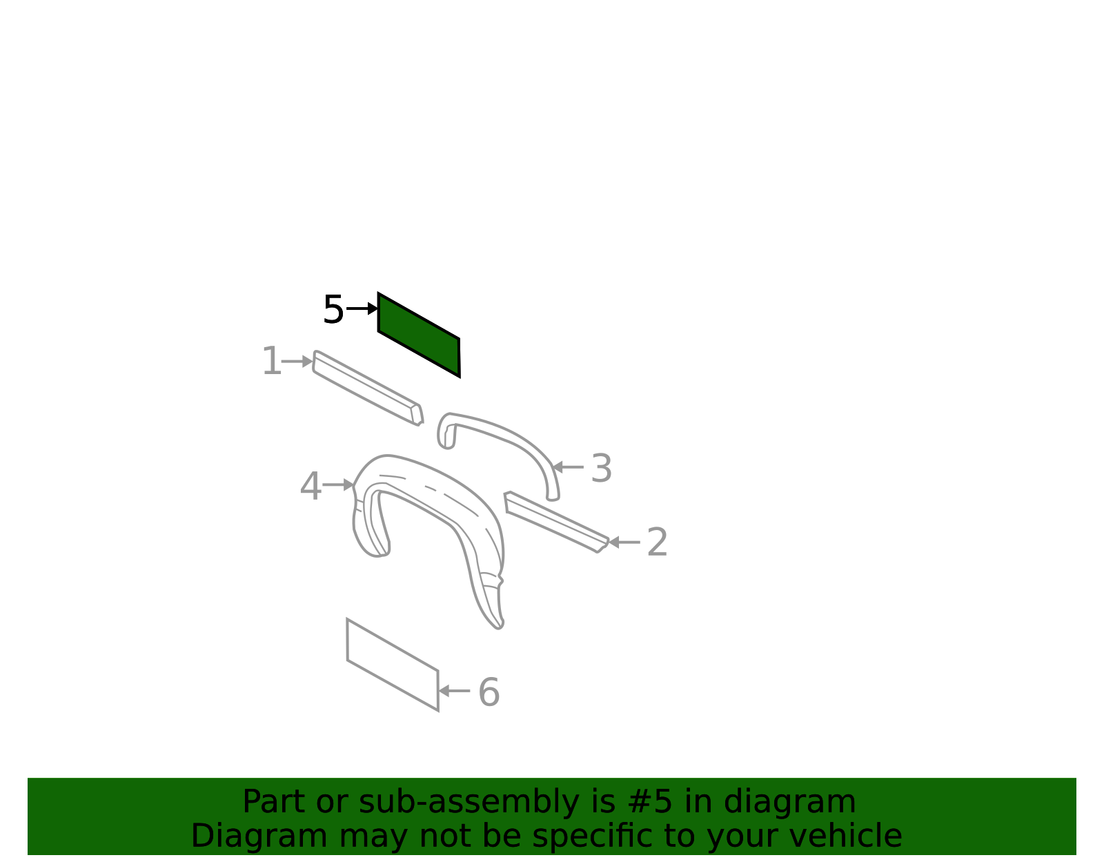Pickup Box Side Rear 4x4 Decal 15552357 | GM Parts Store