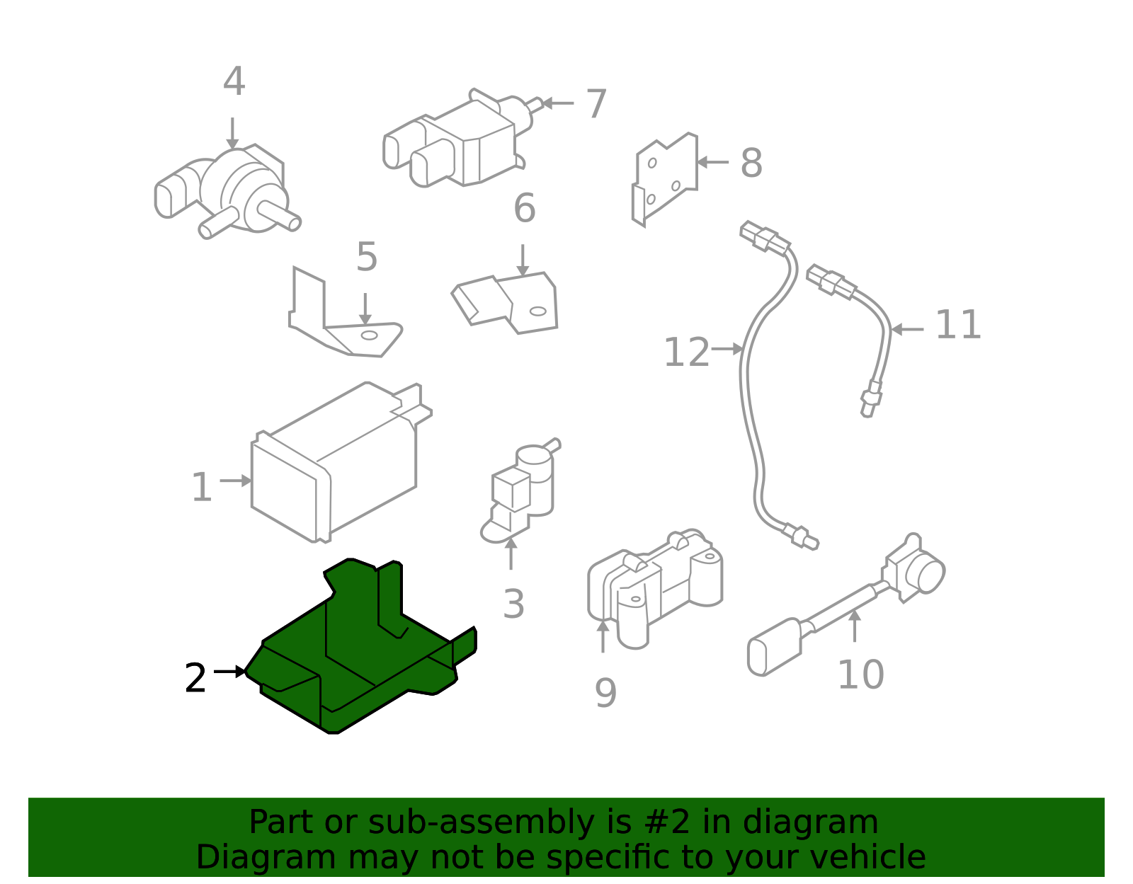 31425-1U000 - High-Quality Vapor Canister Bracket for AutoNation Parts