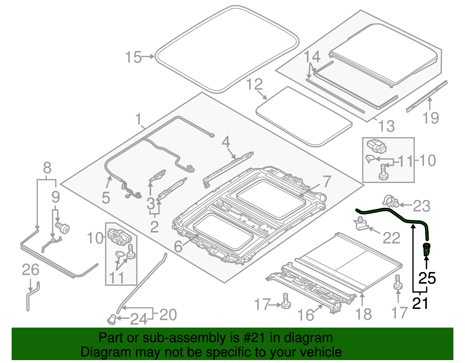4H4-877-203 - Drain Hose 2011-2012 Audi A8 Quattro | Audi OEM Parts Guy